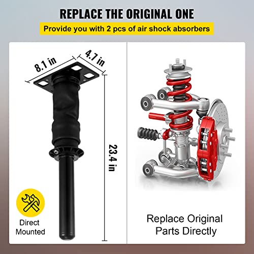 VEVOR Rear Cab Air Shock Absorber for International Prostar 2008+ 3595977C96 3595977C95 Cab Air Shock Dampen the Driving Vibration (Two Piece(a pair))