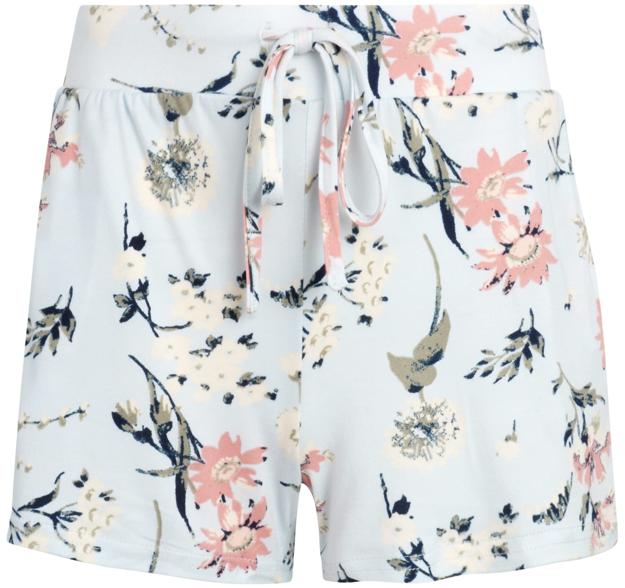 Lucky Brand Women's Pajama Set - 2 Piece Cross Back Tank Top and Sleep Shorts (S-XL), Size Large, GreyNanette Floral