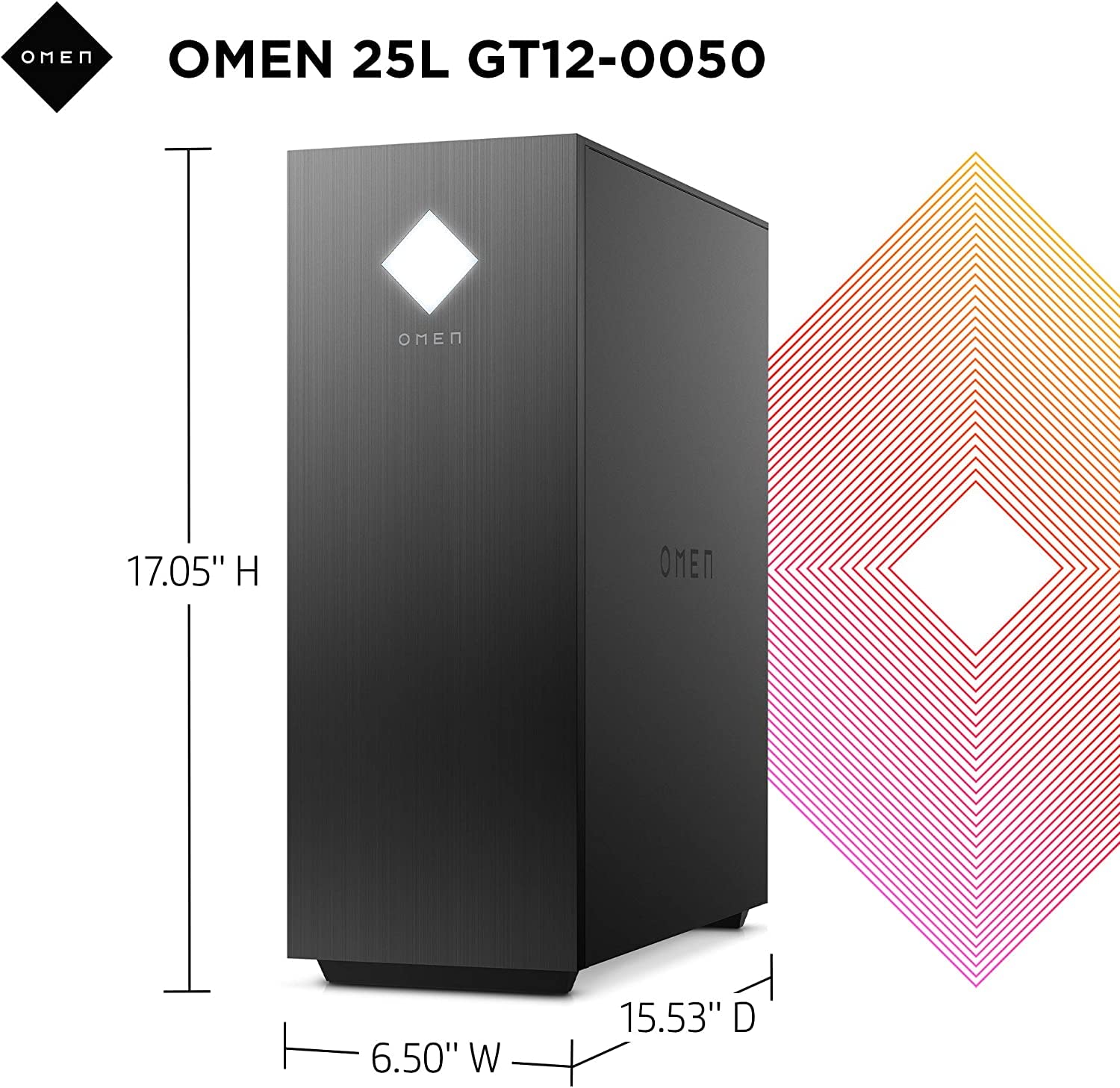 OMEN 2022 Newest Upgraded 25L Gaming Desktop PC, Geforce RTX 3060, AMD Ryzen 7 3700X, 64 GB DDR4 RAM, 2TB SSD+4TB HDD, Windows 11, VR Ready, RGB Lighting Black