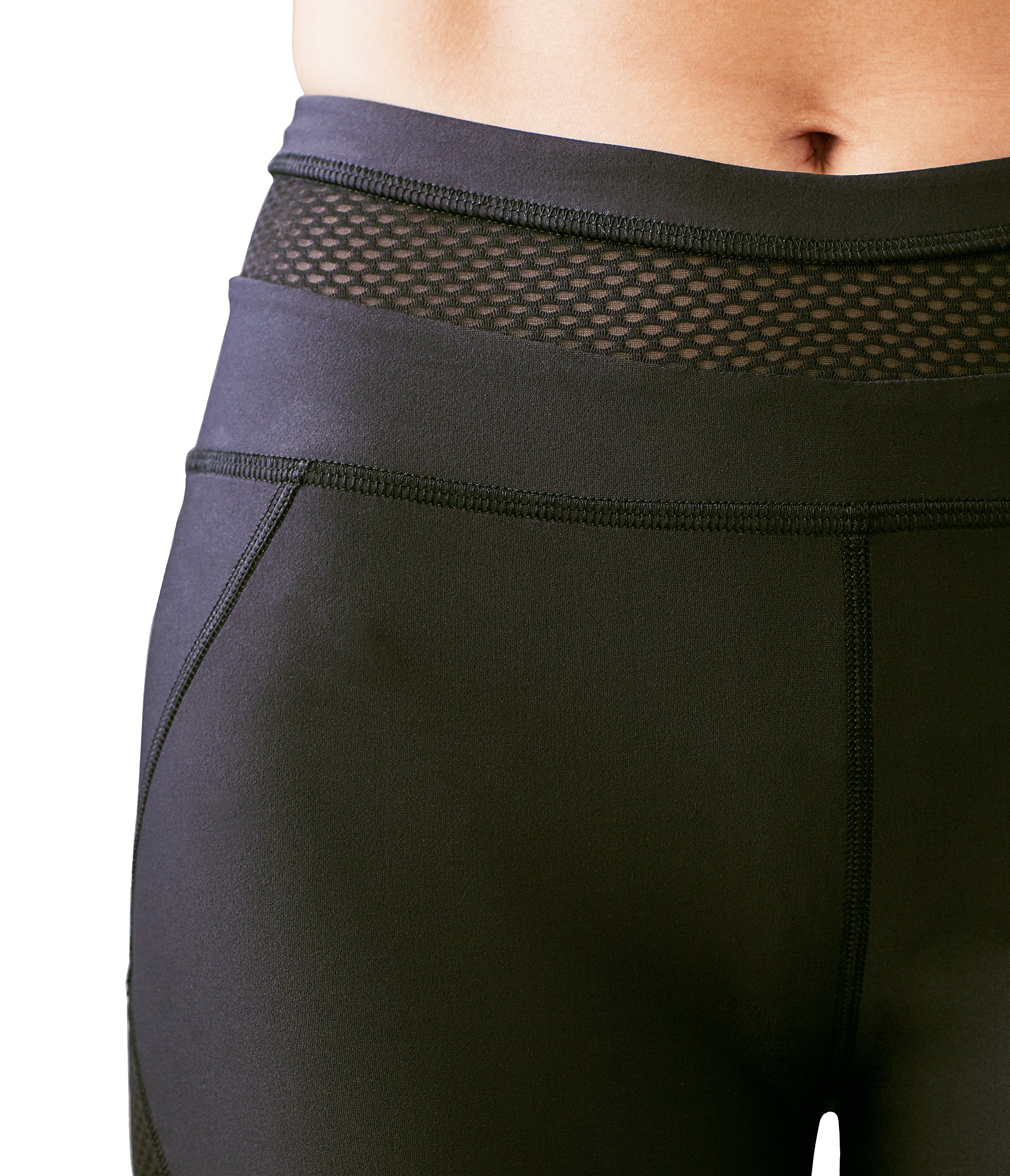 Manduka Women's Mesh Short, Black, Medium