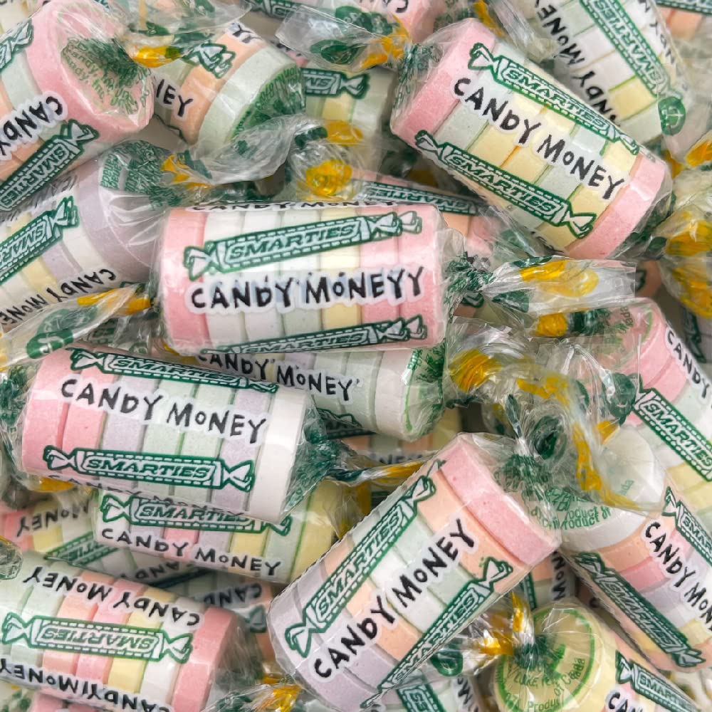 Money Candy Rolls Original Flavors - Vegan, Gluten-Free - Over 500 Coins - 2 Pound Bag