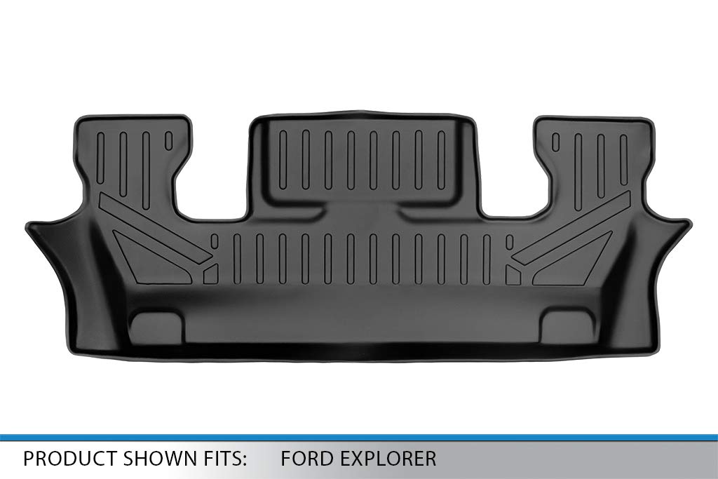 MAXLINER Custom Fit Floor Mats 3rd Row Liner Black Compatible with 2020-2023 Ford Explorer with 2nd Row Bucket Seats