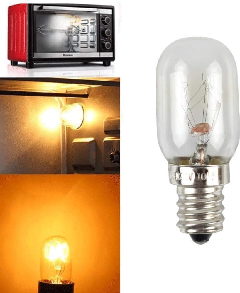 Lxcom Lighting 10W T20 Salt Lamp Bulb Microwave Oven Incandescent Light Bulbs E12 Base Appliance Lamp Stovetop Light Salt Crystal Lamp 120V Warm White Kitchen Aid Light Bulb,8 Pack