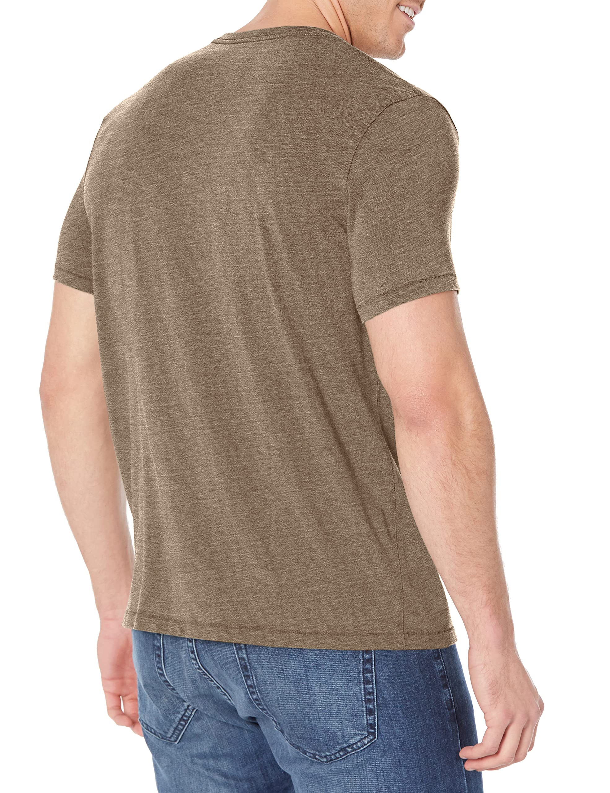 Lucky Brand mens Venice Burnout V-neck Tee T Shirt, Dark Olive, X-Large US