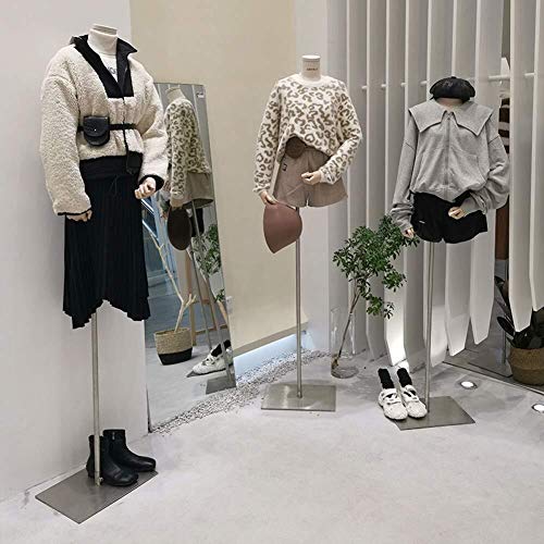 Mannequin Dress Form Torso Mannequin Torso Female Tailors Dummy Mannequin Dressmakers Dummies Fashion Students Display Bust Adjustable for Apparel Jewelry Display Stand (