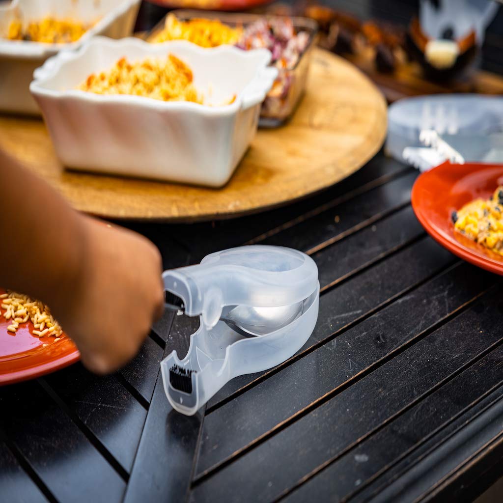 SureCover Spoon Rest for Kitchen & Grill β Sturdy, Durable Cooking Spoon Holder, Spatula Rest & Utensil Rest β 360-Degree Protective Cover β Grill Tool Rest for BBQs, Picnics, Camping, Tailgating