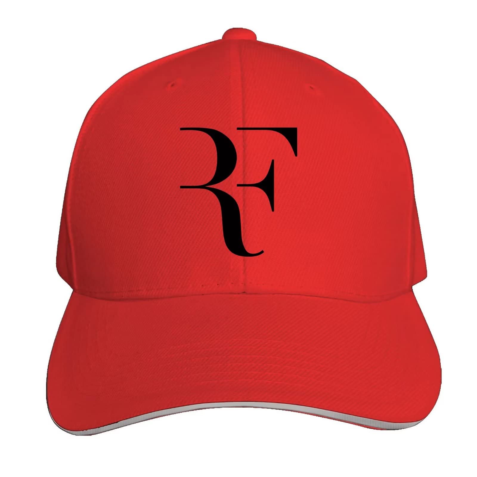 ROGER FEDERER hat Adult Unisex Cool Adjustable Sandwich Baseball caps Hats for Mens&Women's Red