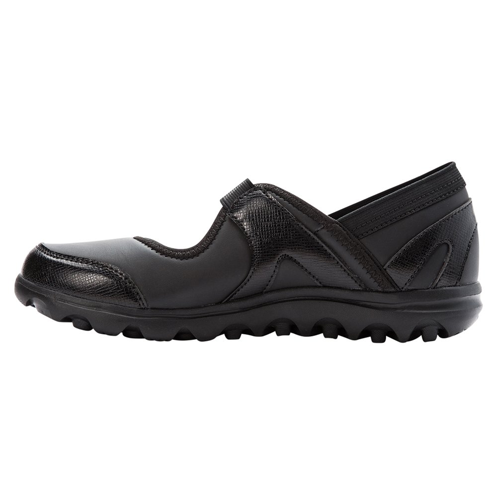 Propét Womens Onalee Walking Walking Sneakers Shoes - Black - Size 9 2E