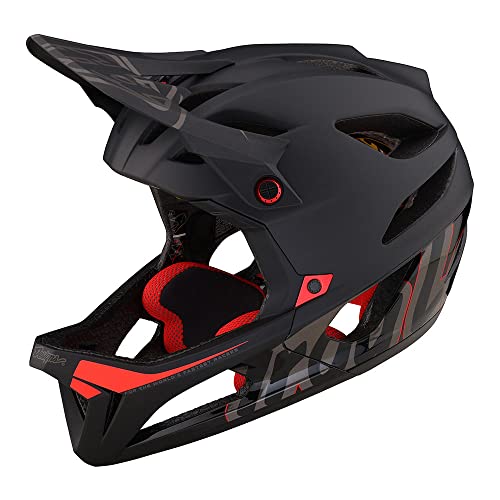 Troy Lee Designs Stage Adult Bicycle Downhill Enduro Helmet W/MIPS, Signature Black, X-Small/Small