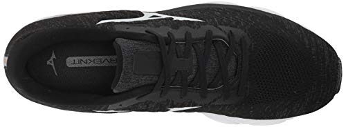 Mizuno mens Inspire 16 Waveknit Running Shoe, Black/White, 10.5 US