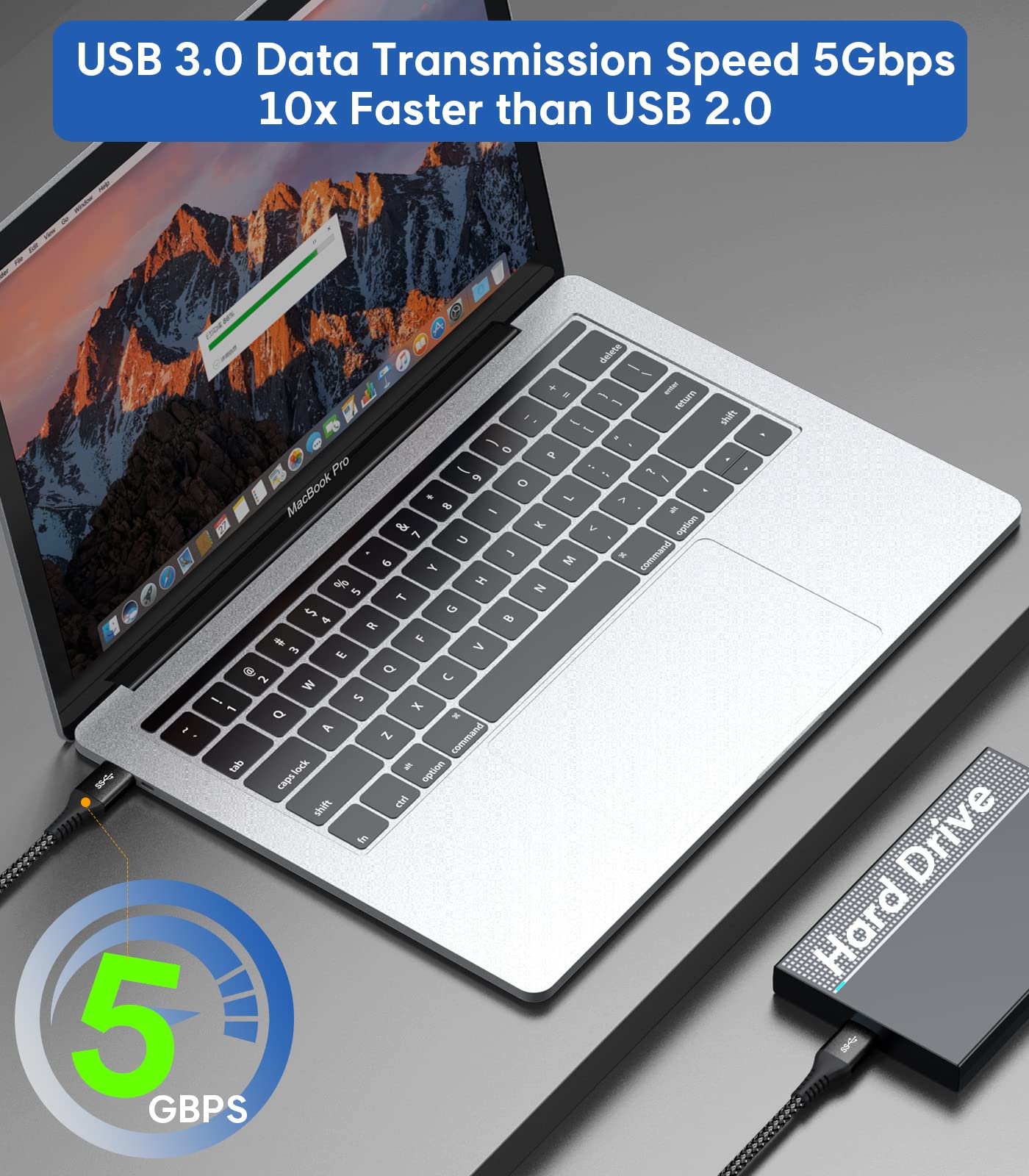 USB to USB Cable [2-Pack, 3.3ft], AviBrex USB 3.0 A to A Cable Type A Male to Type A Male for Data Transfer Compatible with Hard Drive,Laptop,DVD Player,TV,USB 3.0 Hub, Monitor,Camera,Set Up Box&More