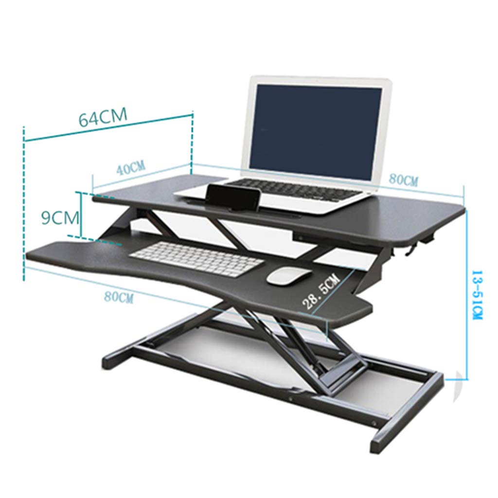 NJYT Monitor Stand Computer Stand Multifunctional Foldable Office Desk Organiser Ergonomic Tray Mount with Keyboard Tray(Color:Wood)