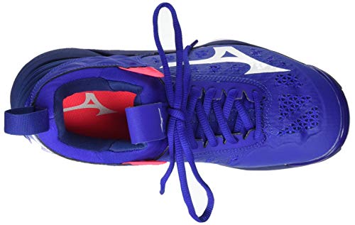 Mizuno Unisex Wave Momentum Volleyball Shoe, Reflexbluec Wht Diva Pink, 9.5 US Men