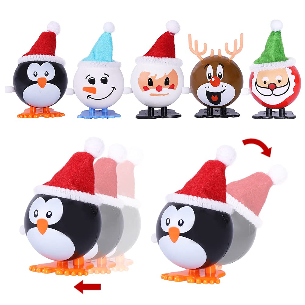 Max Fun 24 Pack Christmas Stocking Stuffers Wind Up Toys Assortment for Christmas Party Favors Goody Bag Filler (CHRISTMAS)