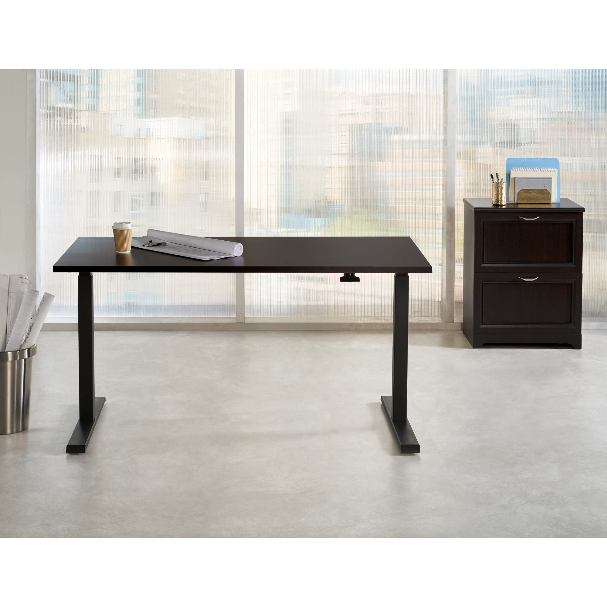 RealspaceĀ® Magellan 23-1/2"W x 16-9/16"D Lateral 2-Drawer File Cabinet, Espresso