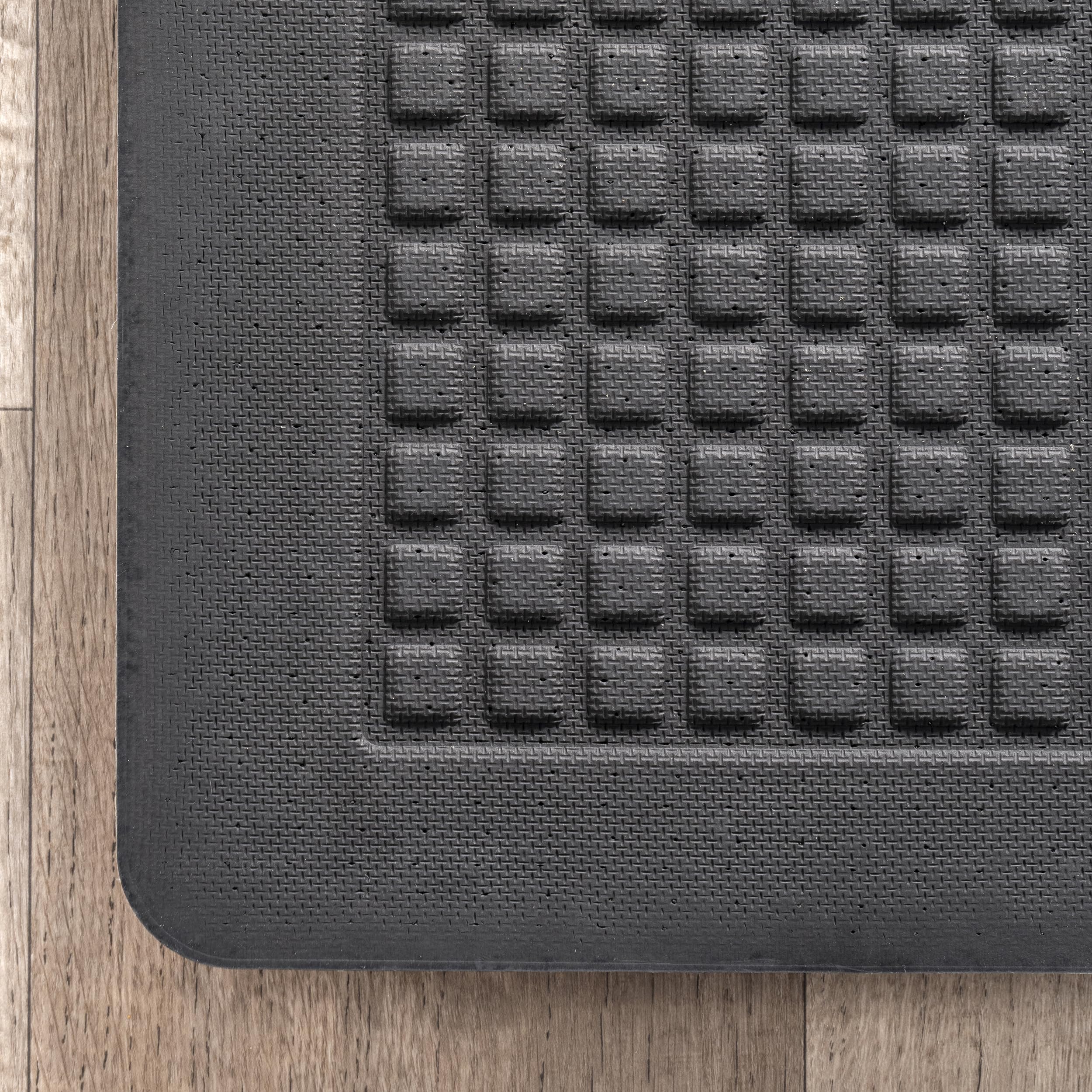 nuLOOM Floral Persian Kitchen or Laundry Comfort Mat, 2x3, Rust