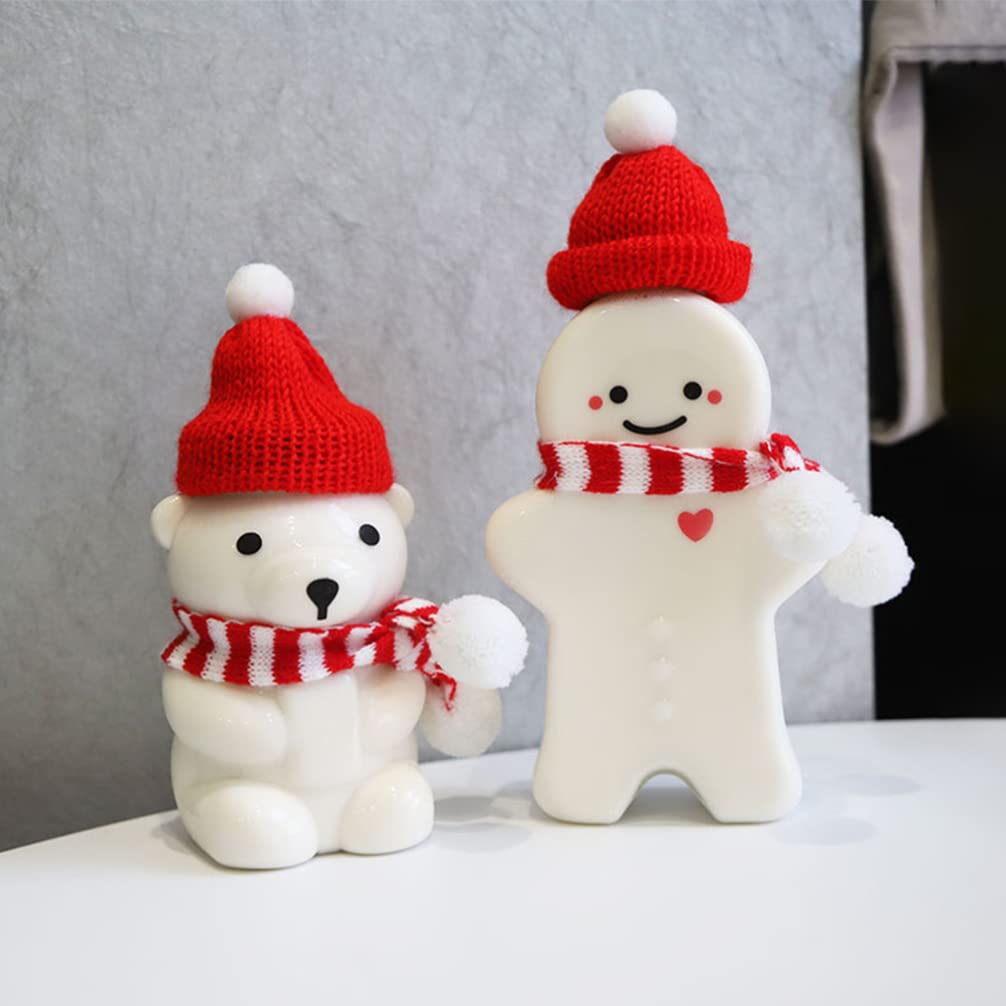 SAFIGLE Gingerbread Bottle 10pcs Christmas Drink Bottle Mini The Pet Decorations Gingerbread Water Bottle