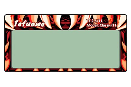 Tefuawe 2x4 1/4 Auto Darkening Welding Lens, Low Amps 5A Tig, Shade 11, Ultra Clear, Cool Blue Color for Pipeliner and Pancake Welding Hood