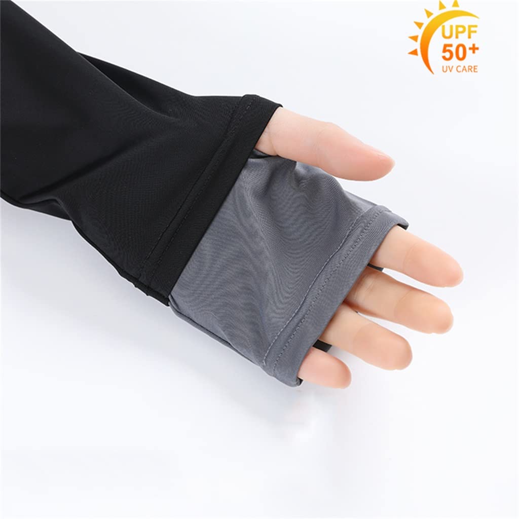 SDFGH Sleeves Women's Driving Outdoor Summer Ice Silk Thin Riding Sunshade Ice Sleeve Arm Guard Gloves (Color : B, Size : 58 * 23 * 20cm)