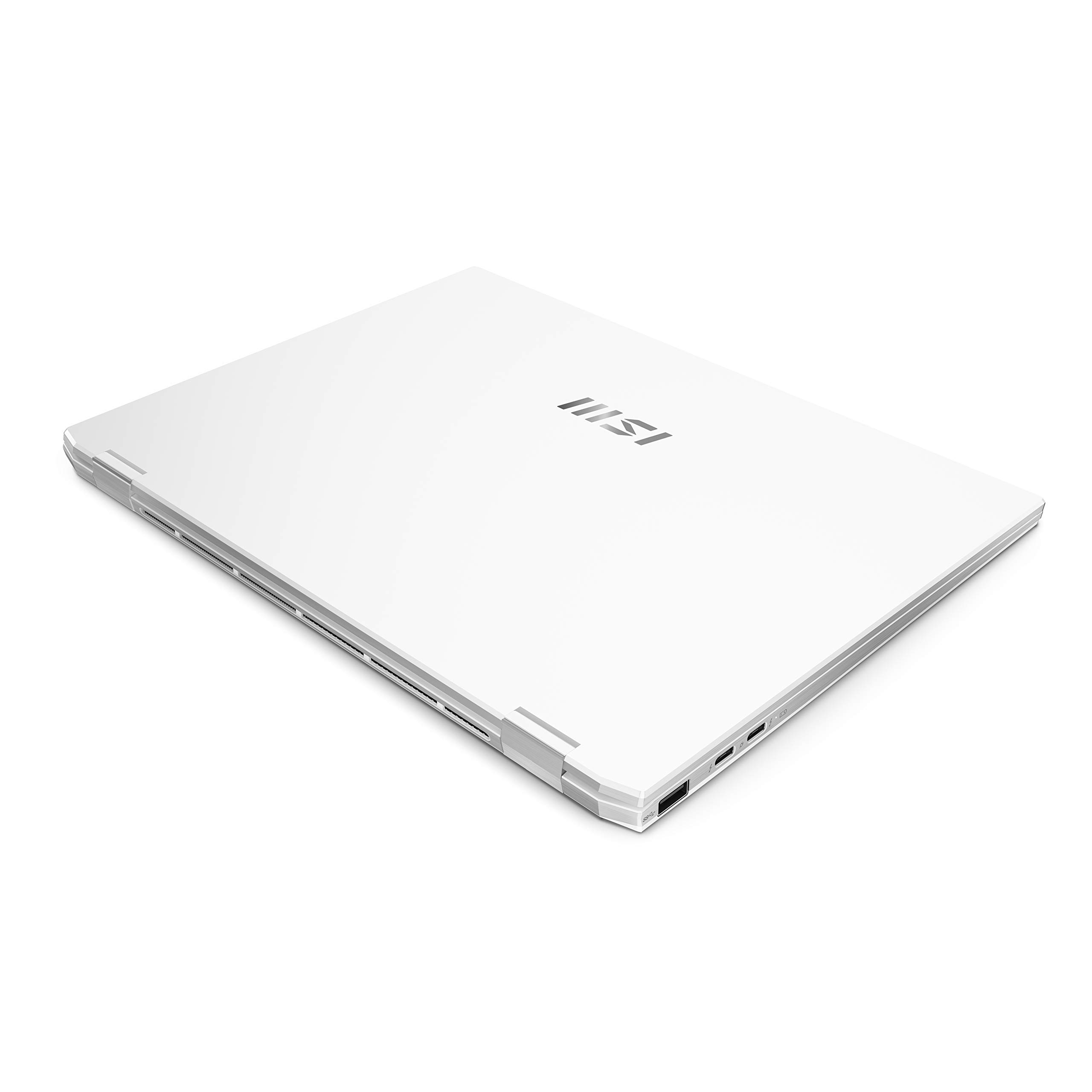 MSI Summit E13 Flip EVO Professional Laptop: 13" IPS-Level Touch Screen, Intel core i5-1135G7, Iris Xe, 16GB RAM, 512GB NVMe SSD, Win10 PRO, Pure White (A11MT-096)