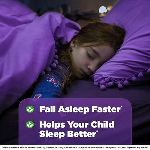 Natrol Kids Melatonin 1mg, Supplement for Restful Sleep, Sleep Gummies for Children, 90 Raspberry-Flavored Melatonin Gummies, 90 Day Supply