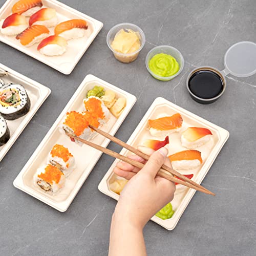 Restaurantware 9.5 Inch Wooden Chopsticks 100 Carbonized Chinese Chopsticks - With Both Pointed Ends Sustainable Cedar Noodle Chopsticks Disposable For Home Or Take Outs
