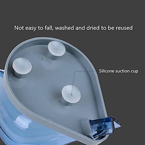 PLMM soap Box, Leaf Shape Soap Box Drain Soap Holder Box Bathroom Shower Soap Holder Dish Storage Plate Tray Bathroom Supplies Bathroom Gadgets (Color : Pink)