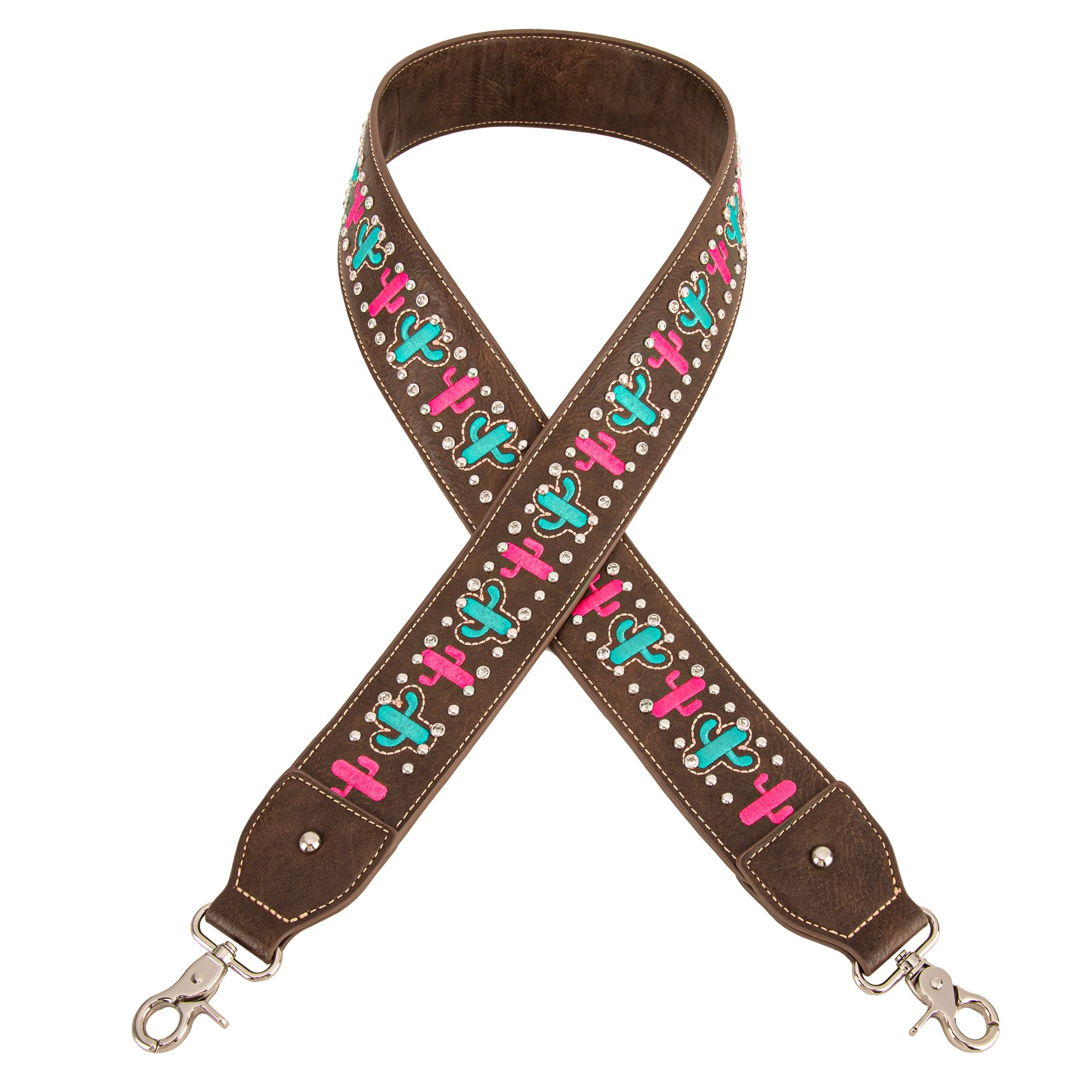 Montana West Western Purse Straps Crossbody Handbag Replacement Leather Strap on Purse Wide Straps PST-1016BK