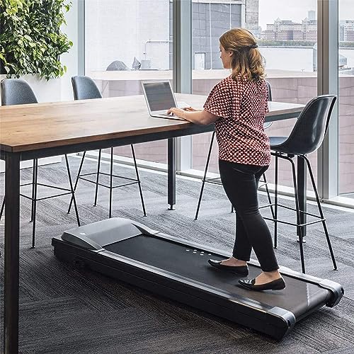 LifeSpan Fitness – TR5000-DT3 Under Desk Walking Pad Treadmill for Home Workout & Office Use, Whisper Quiet Under Table Treadmill, 0.4 to 4.0 mph Portable Treadmill, LED Retro Console