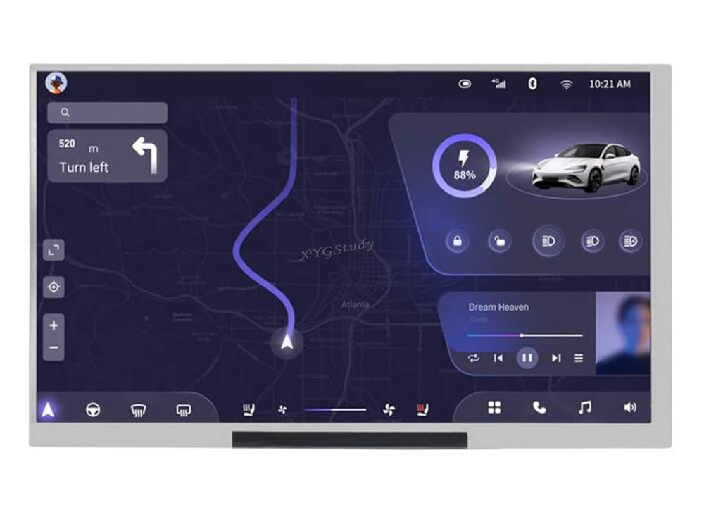 XYGStudy 7inch QLED 1024x600 Integrated Display Supports Raspberry Pi 4B/3B+/3B/2B/B+/A+/Zero/Zero W/WH/Zero 2W and Jetson Nano and Windows PC (No Touch), Thin and Light Design (70H-1024600-QLED-A)