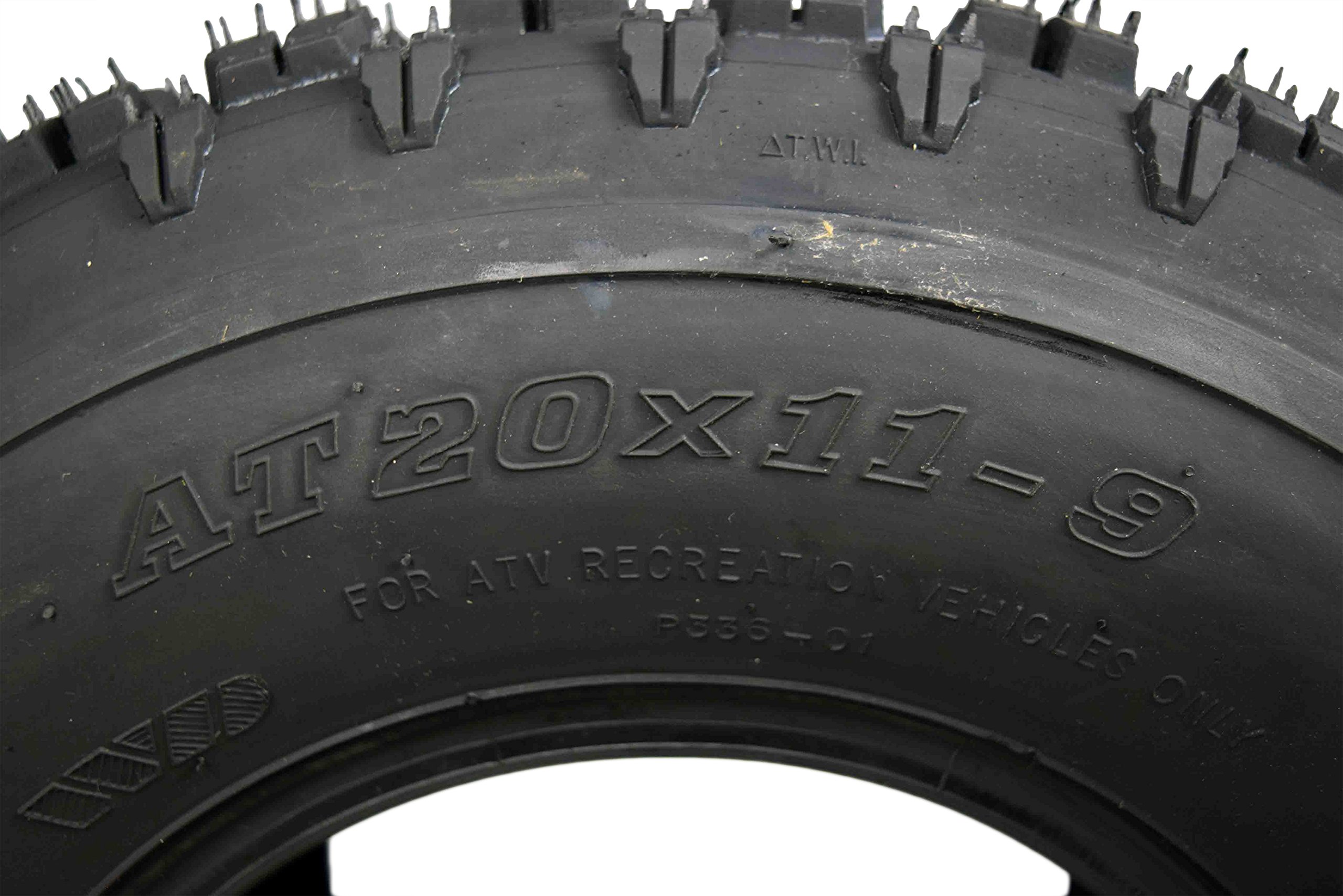MASSFX Sport ATV Tire Set - Two Rear 20x11-9 - 4 Ply Rating - 1/2β Tread Depth - 20x11x9 (Two Pack)