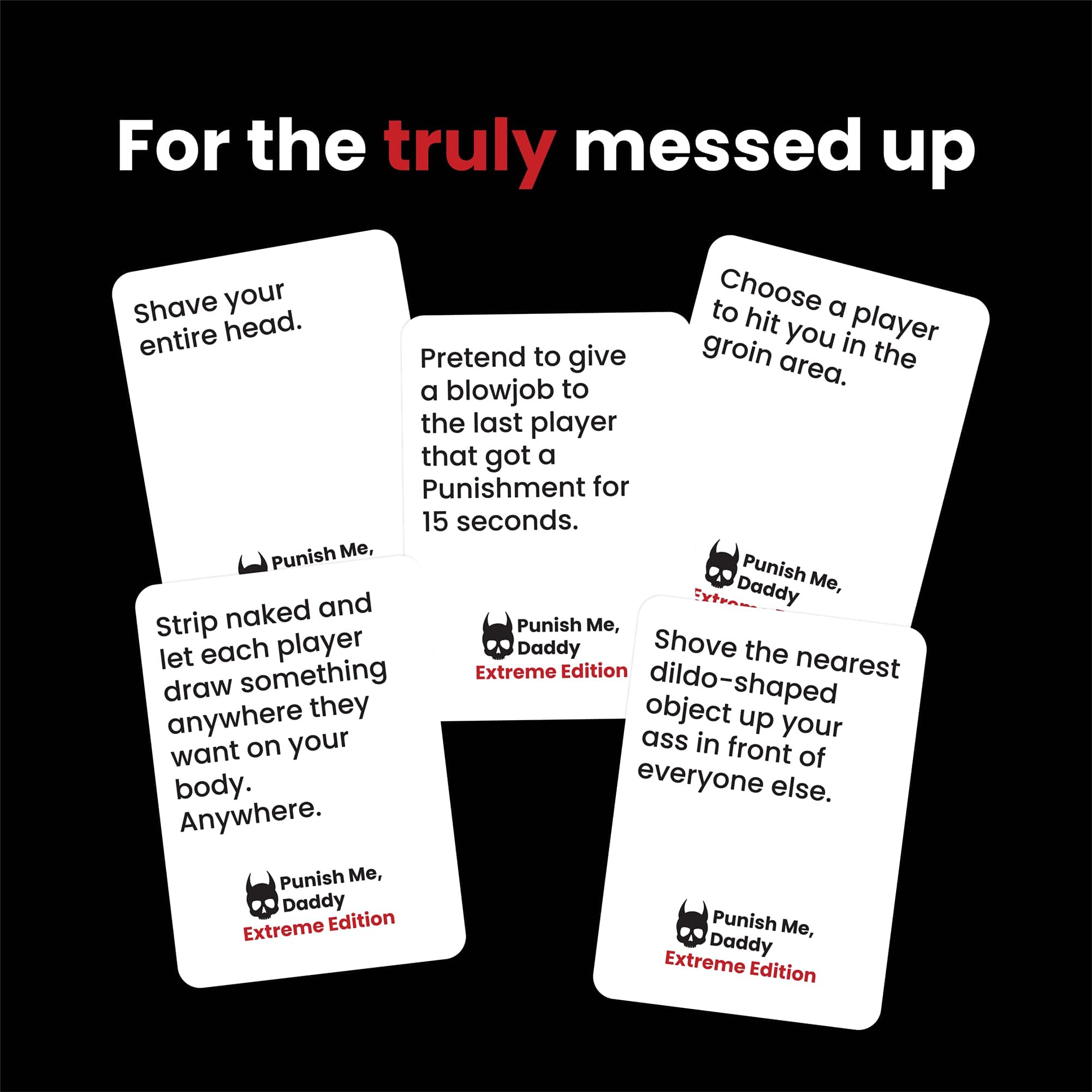 Punish Me, Daddy: Extreme Edition Expansion Pack - Play as Add-on for Base Game or Standalone Game - Funny Card Game for Parties, College, Bachelor, Bachelorette, and Get-Togethers