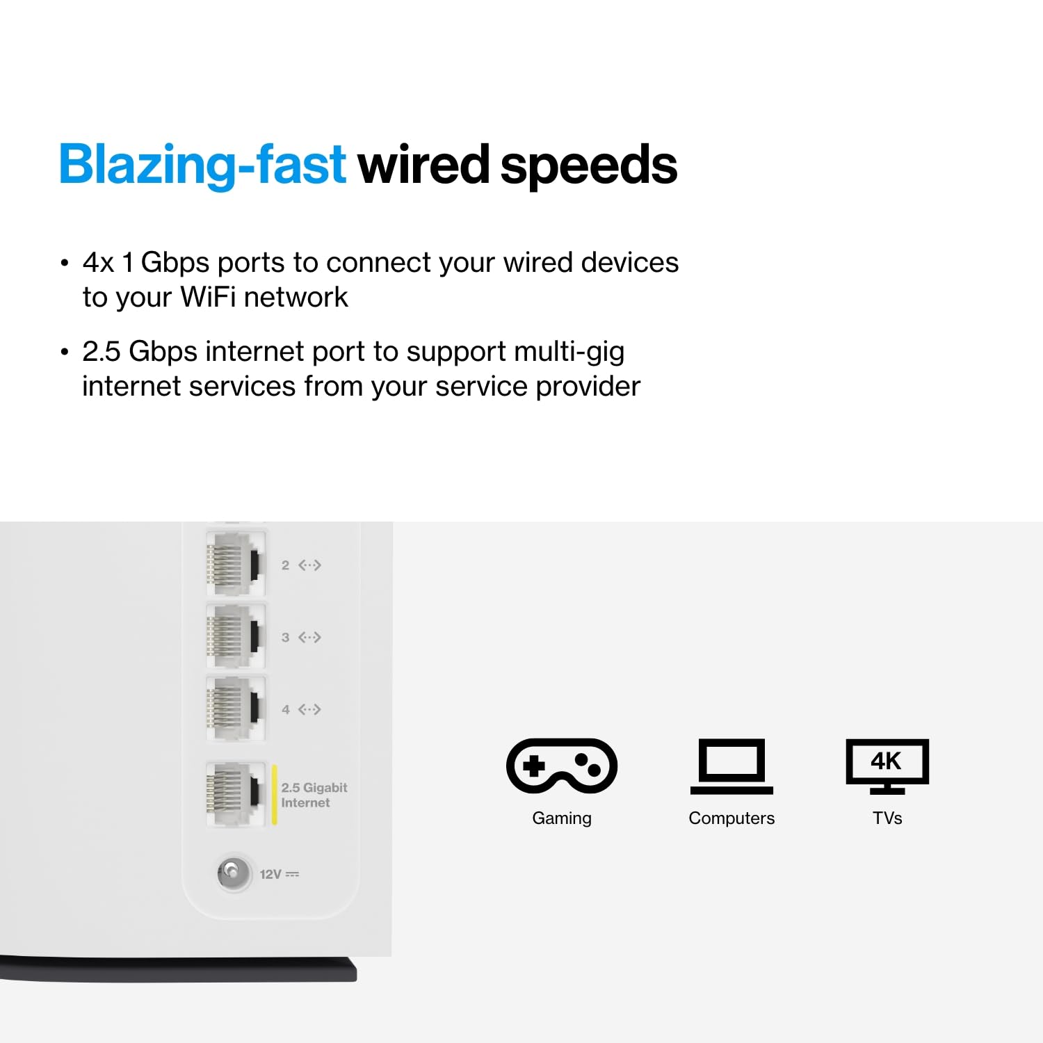 Linksys Velop Pro 7 WiFi Mesh System | One Cognitive Mesh Tri-Band Router with Over 10 Gbps Speeds | Whole Home Coverage up to 3,000 sq. ft. | Connect 200+ Devices | 1 Pack MBE7001 | 2023 Release