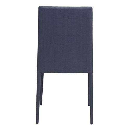 MAKLAINE Fabric 35''H x 16.9''W x 21.7''D Dining Chair in Black (Set of 4)