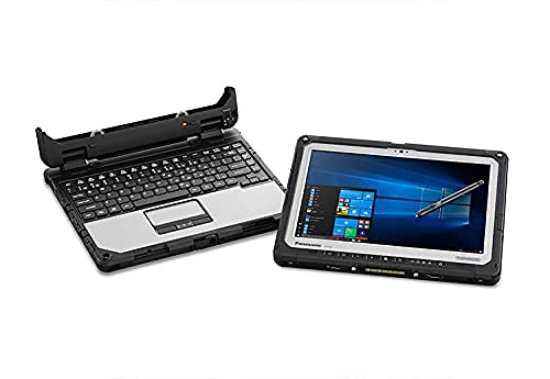 Panasonic Toughbook CF-33, Intel i5-6300U @2.40GHz, 12" QHD Multi-Touch + Digitizer, 8GB RAM, 256GB SSD, Wi-Fi, Bluetooth, Webcam, Rear Camera, Dual Pass, Premium Keyboard, Win 10 Pro (Renewed)