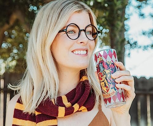 Silver Buffalo Harry Potter Hogwarts House Crests 4-Pack Tumbler Set, 10-Ounces