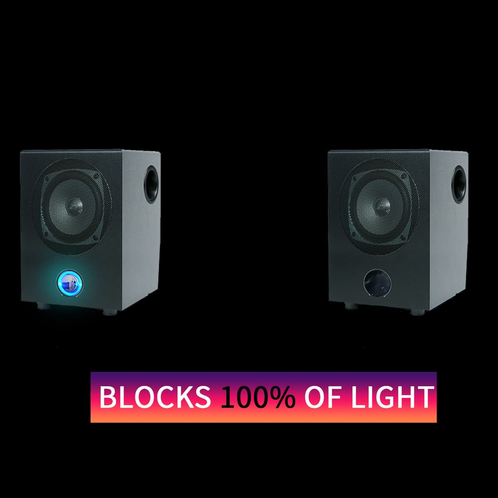 Pair of 2 Sheets Light Dimming Stickers Original - LED Light Cover - 100% Blackout of LED Light / Light Dimming Sheets for Routers, Electronics, TV's, Game Consoles, Computers, Appliances and More