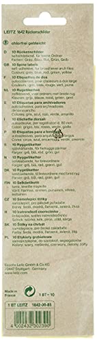 Leitz Self Adhesive Replacement Spine Labels for Standard 80 mm Lever Arch Files, Wide and Short, 61 x 192 mm, Paper, 16420085 - Grey, Pack of 10