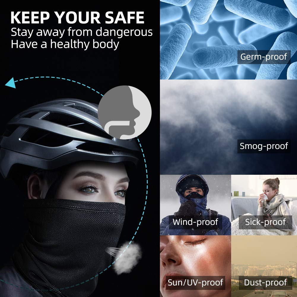 Neck Gaiter Face Mask Scarf Bandana Headwear Sun Protect for Fishing Motorcycle