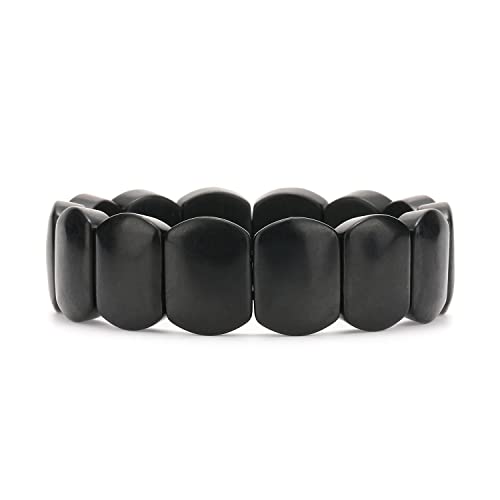 SZFMSWE shungite stones raw shungite bracelet (Inner diameter length2.5Inches)