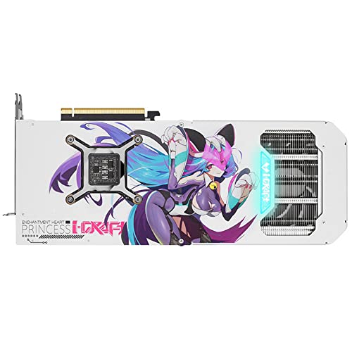 maxsun Geforce RTX 4070 Ti iCraft Limited Edition OC 12GB GDDR6X Video Graphics Card GPU for Computer Gaming PC HDMI2.1 DLSS 3.5 PCIE 4.0 X16 RGB 𝗔𝗻𝗶𝗺𝗲 𝗪𝗵𝗶𝘁𝗲 𝗚𝗣𝗨