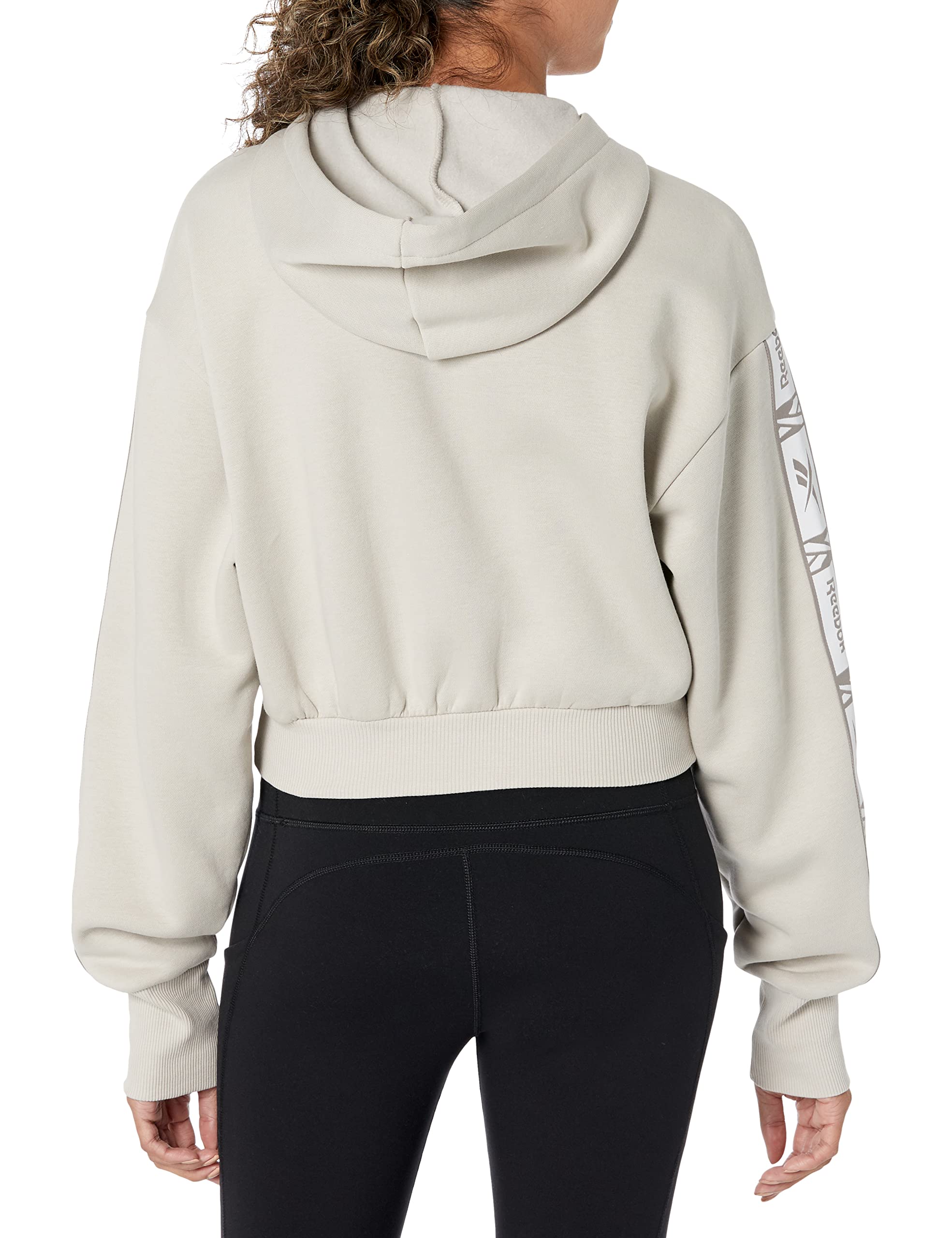 Reebok Women's Standard Full-Zip Hoodie, Medium Grey Heather, Large