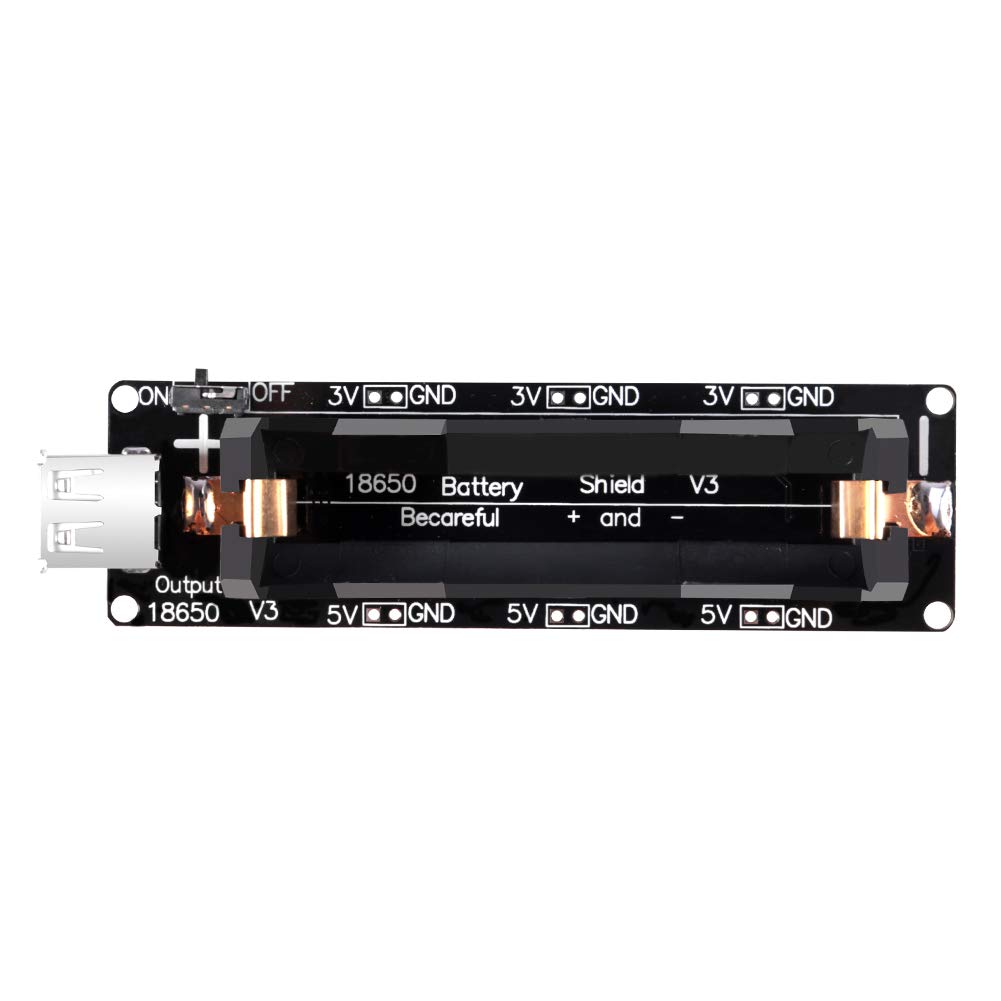 MELIFE 18650 Battery Shield, Micro USB V3 for ESP32 Battery Charging Module for ESP32 WiFi w Micro USB Cable