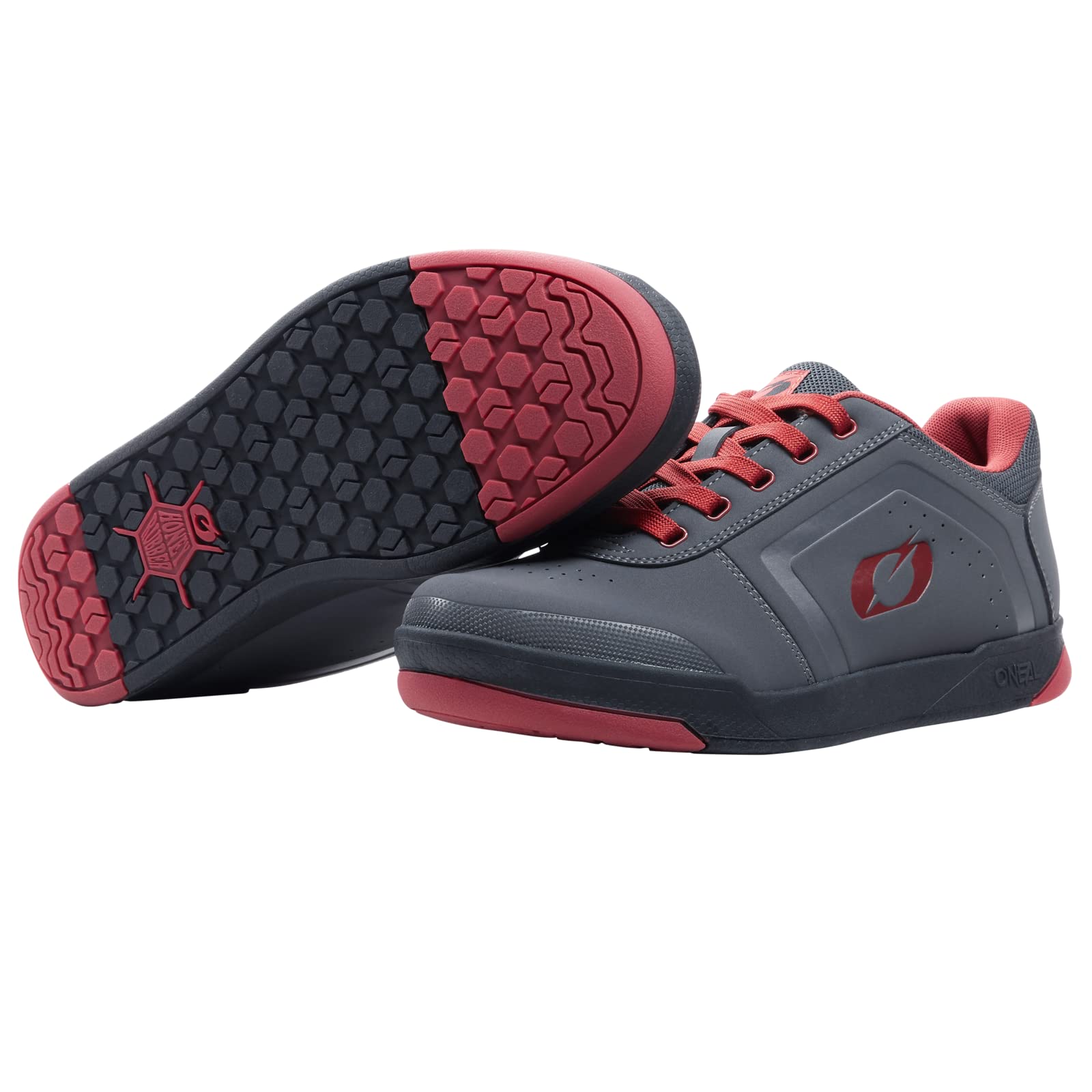 O'Neal Pinned Flat Pedal MTB Shoe V.22 Gray/Red 10 (43)