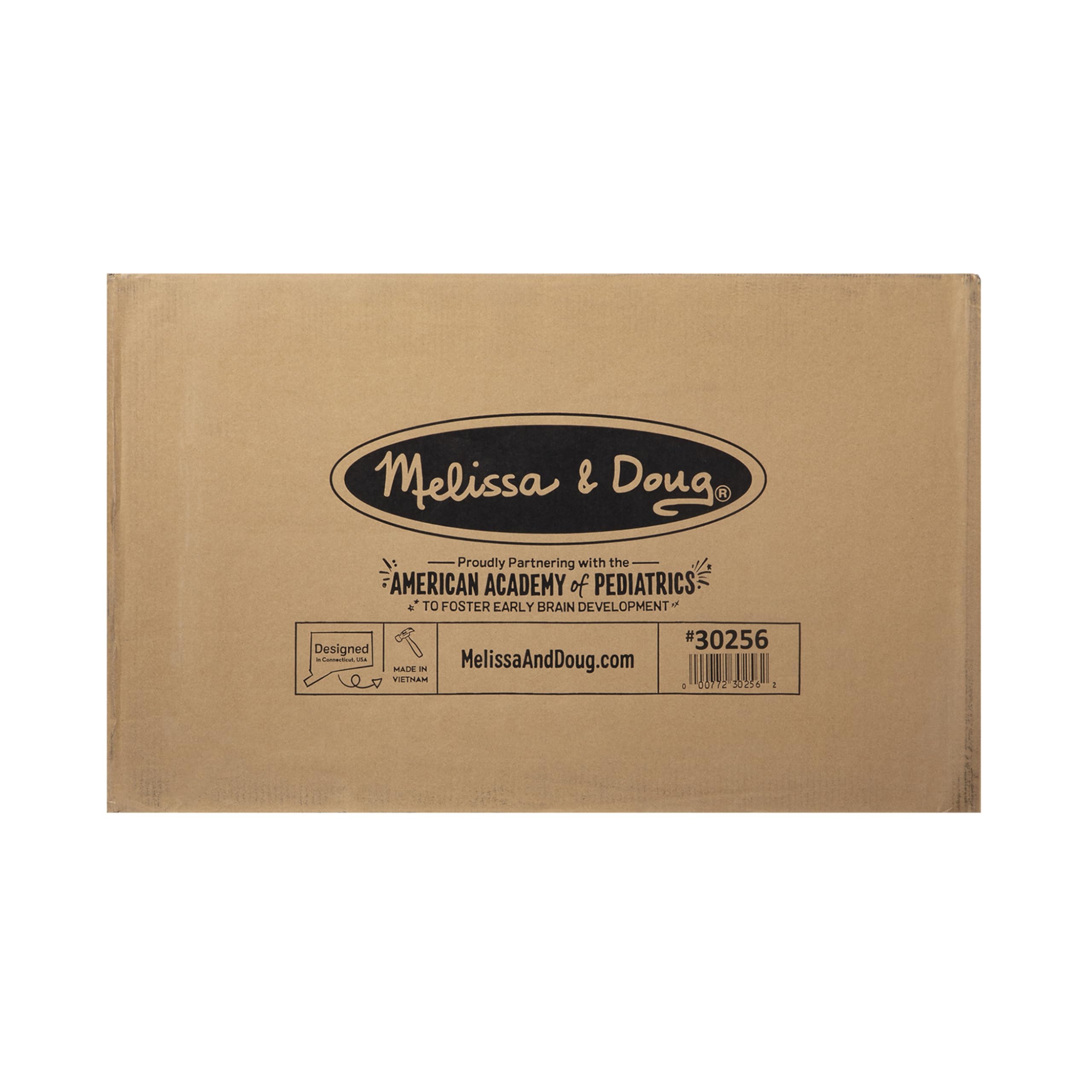 Melissa & Doug Wooden Toy Chest - Gray Furniture for Playroom