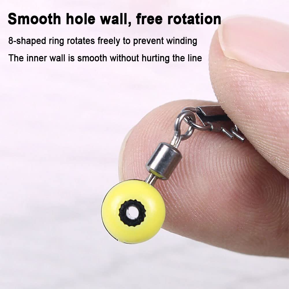 Tzou 100Pcs Fishing Line Sinker Slides Kit with Tackle Box, Fishing Rig Floats Swivel Snap Clip Connector for Fishing