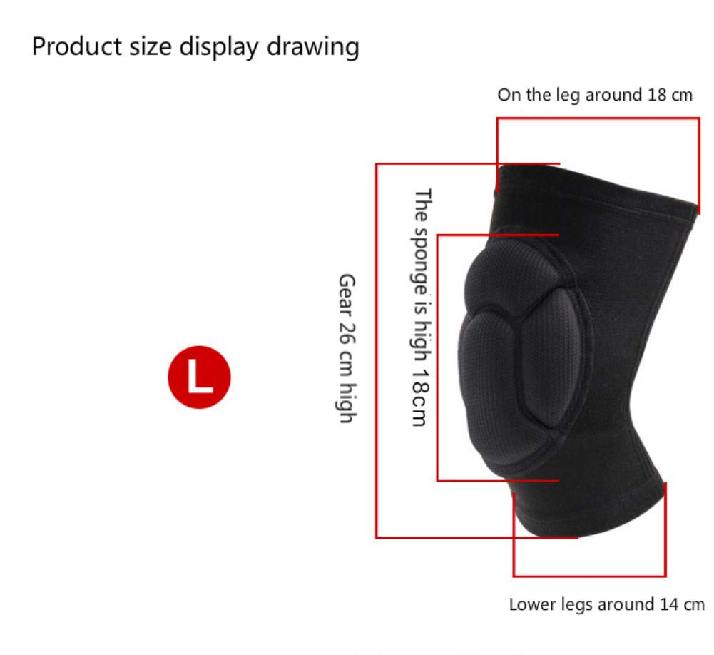 N-brand Knee Pads Comfortable Non-Slip,Thick Sponge Anti-Slip, Collision Avoidance Knee Sleeve,Use Volleyball Knee Pads Dance Knee Pads . (Small)
