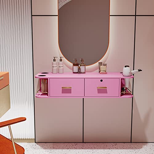 Yechistren Wall Mounted Styling Station for Salons and Spas - Barber and Beauty Equipment with Beauty Lock Feature-aa