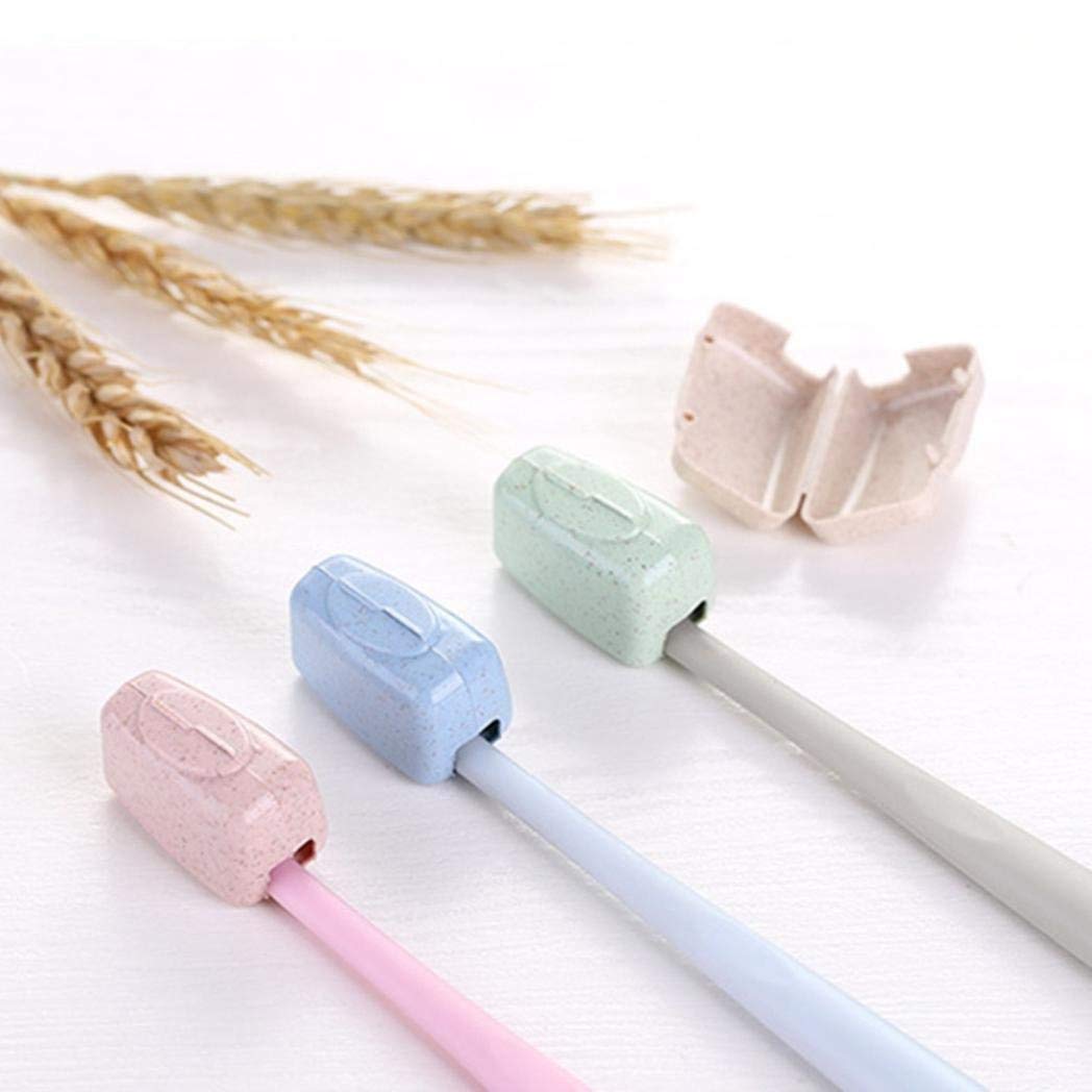 UKD PULABO Strong and Long-LastingToothbrush Case, 4Pcs Set Toothbrush Head Case Cover Wash Brush Cap Box for Home,Outdoor Travaling Protection,Toothbrushes Holder Creative Useful as shown