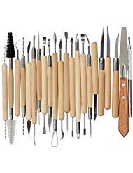Pro Pumpkin Carving Tools- Halloween Sculpting Kit with 22 Double Sided Pieces for Jack-O-Lanterns and More